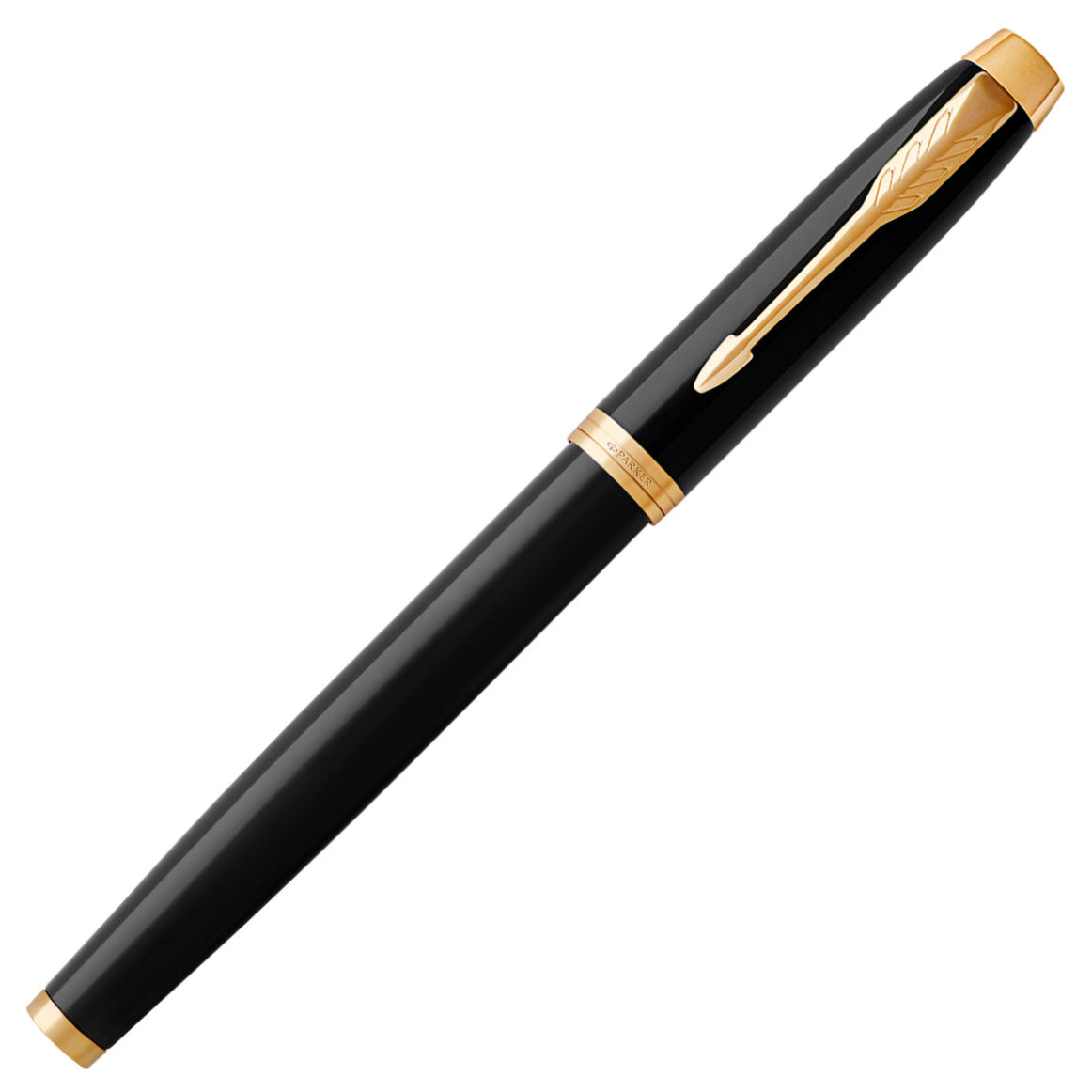 Parker IM Rollerball Pen Black with Gold Trim — Pens Plus (of Oxford)