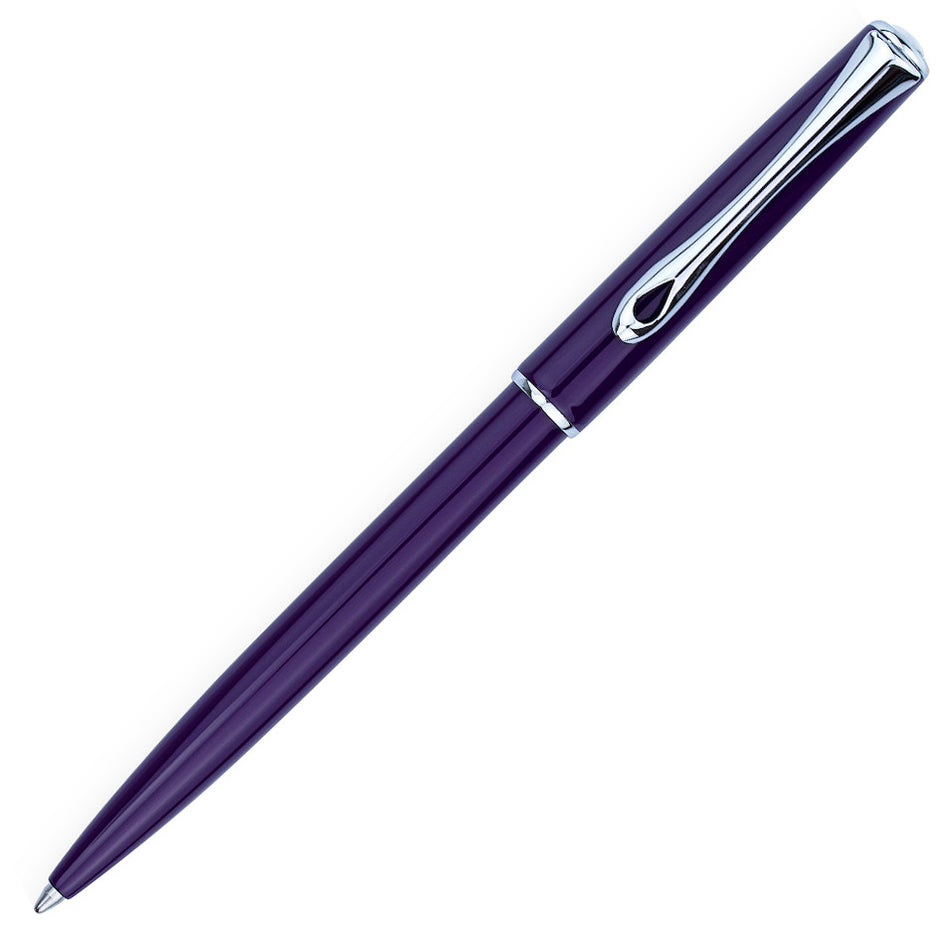 Diplomat Traveller Deep Purple Ballpoint Pen with Chrome Trim — Pens ...